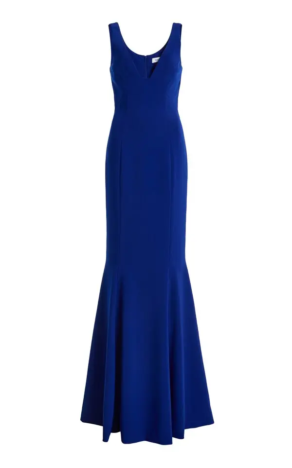 Prabal Gurung Stretch Crepe Fishtail Gown