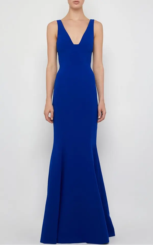 Prabal Gurung Stretch Crepe Fishtail Gown