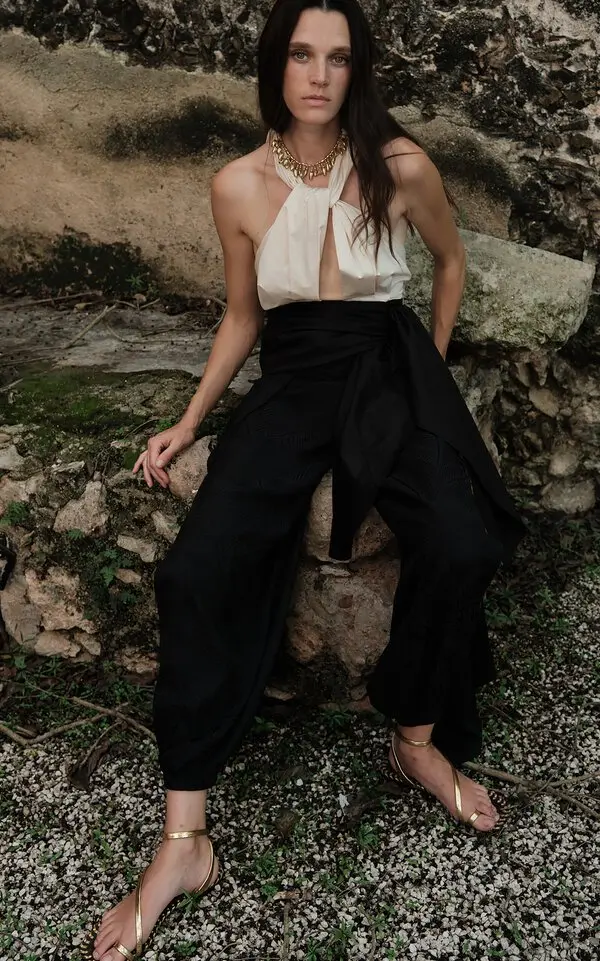 Johanna Ortiz The Hidden Sanctuary" Flat Sandals - Brown