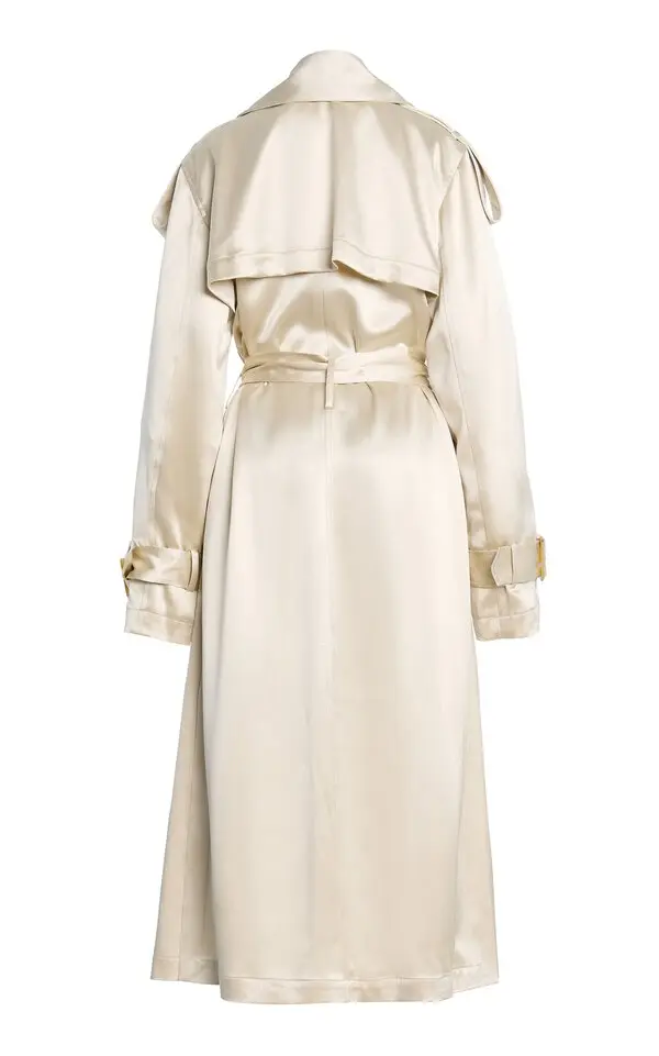 Prabal Gurung Satin Trench Coat