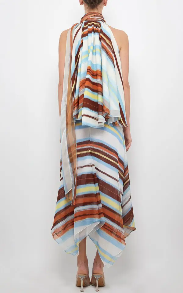Prabal Gurung Chiffon-cotton Halter Top