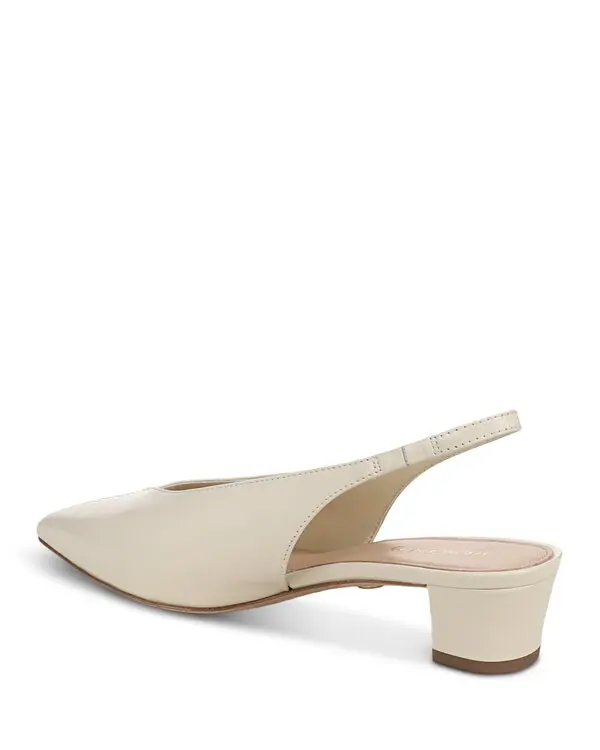 Veronica Beard Pamela Leather Slingback Pumps - Limestone