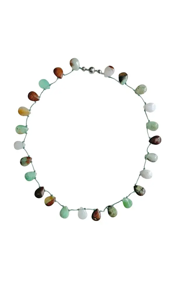 CHIS STUDIO Bahia Necklace Chrysoprase