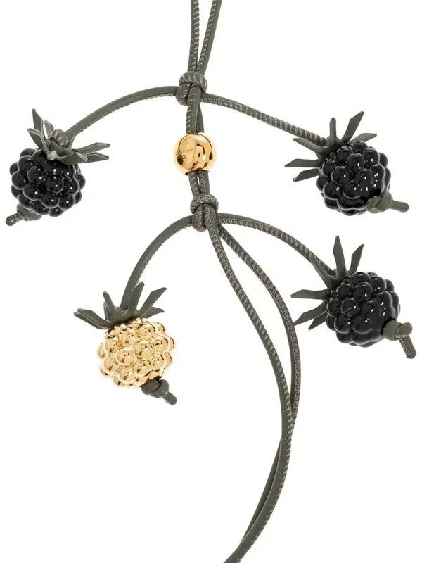 Loewe Berry Charm With Brass And Resin Details
