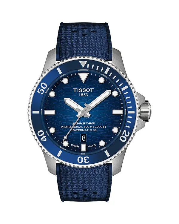 TISSOT Seastar 2000 Professional Powermatic 80 Diver Watch - Blue Gradient