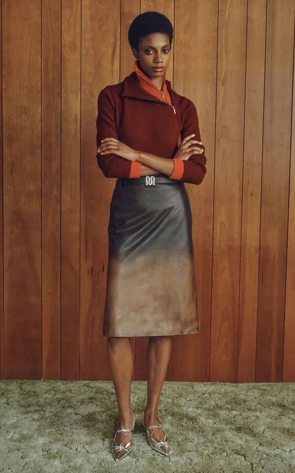 Monse High-neck Asymmetrical Zipped Merino Wool Sweater