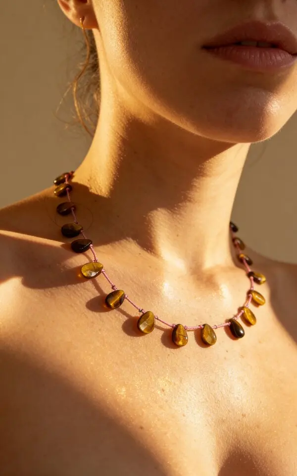 CHIS STUDIO Bahia Necklace Tiger Eye
