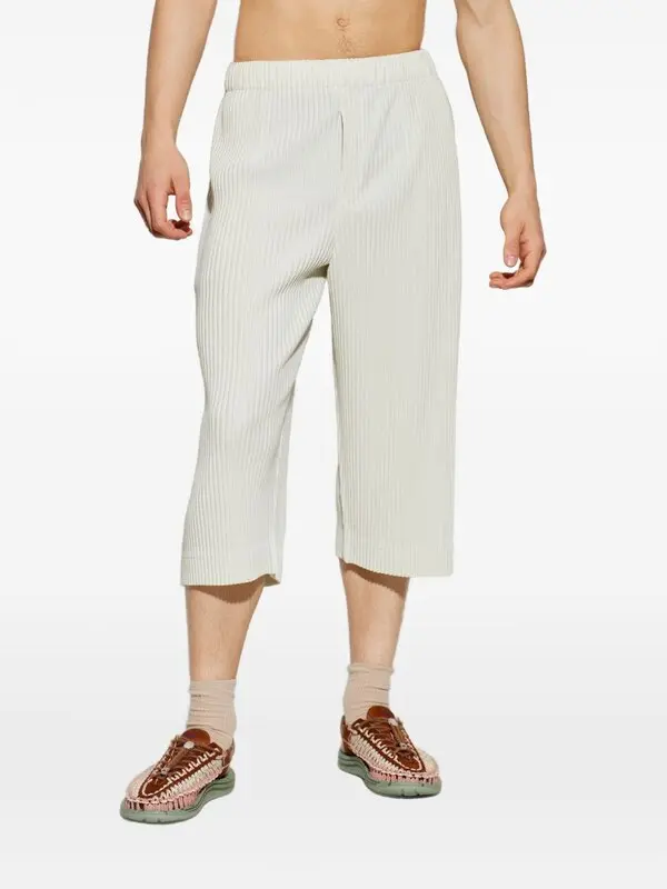 Issey Miyake Homme Plissé Pleated Trousers - Green