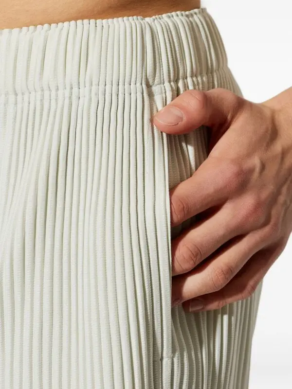Issey Miyake Homme Plissé Pleated Trousers - Green