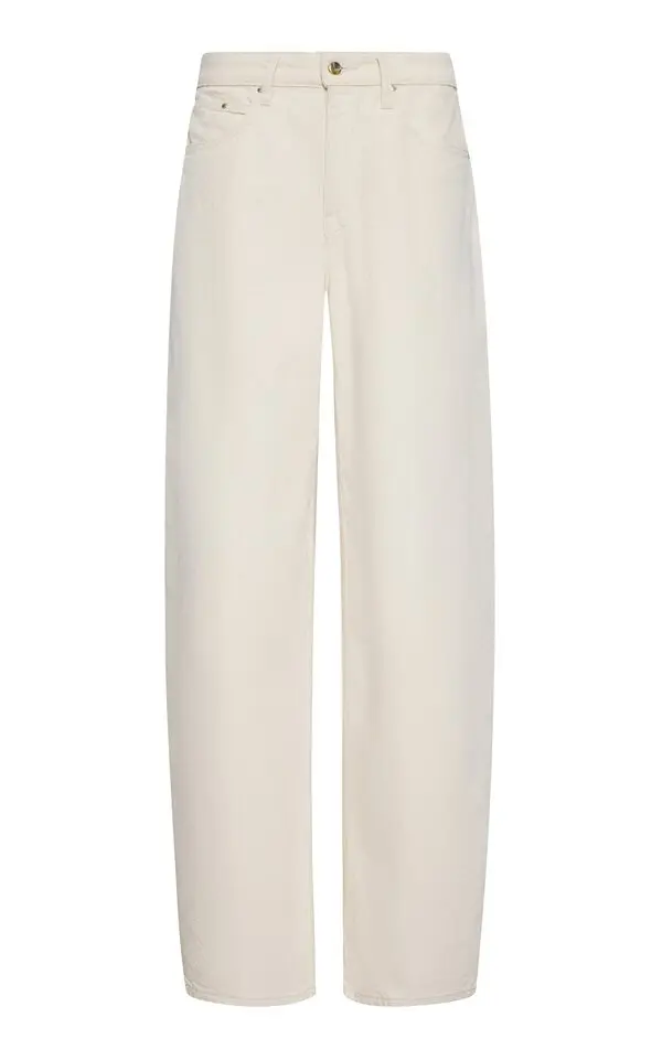 Ossou Rider Cotton Jeans - Ivory