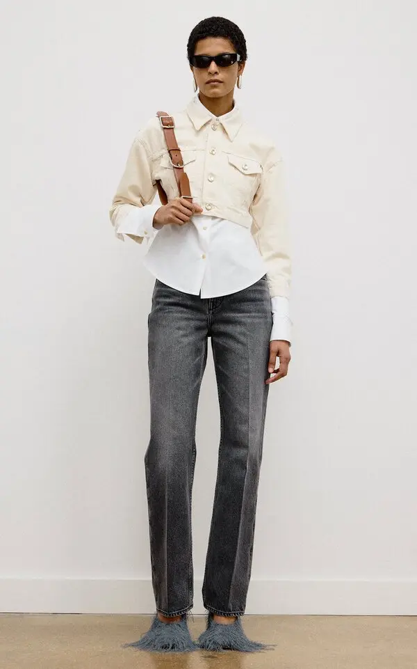 Ossou Noon Cotton Jeans - Grey