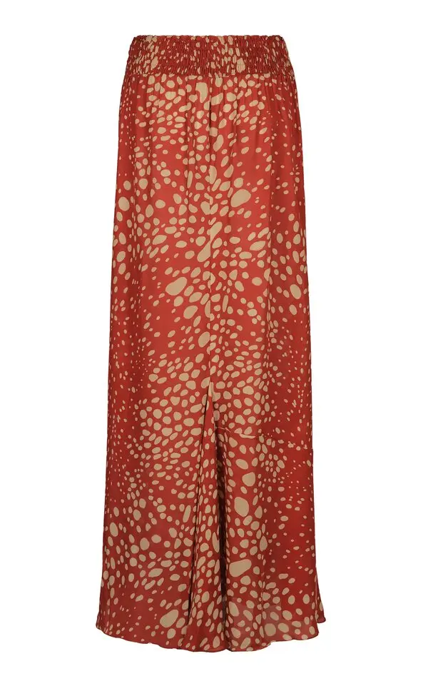 Johanna Ortiz Acient Mirage Printed Silk Maxi Skirt