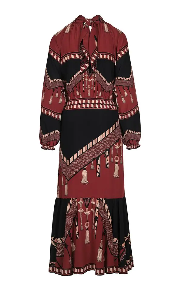 Johanna Ortiz Lo Sublime Printed Silk Maxi Dress