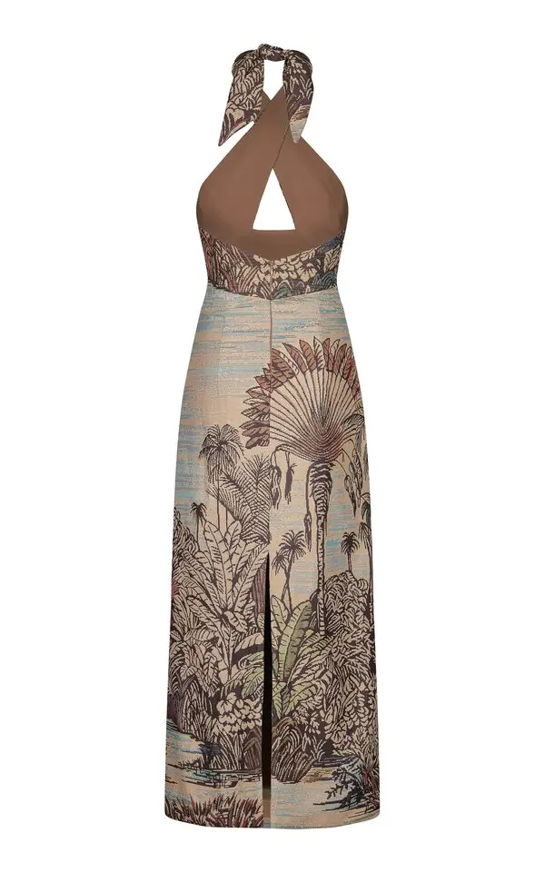 Johanna Ortiz Elegant Expedition Printed Midi Dress