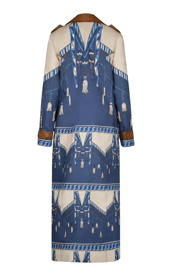 Johanna Ortiz Printed Cotton Trench Coat