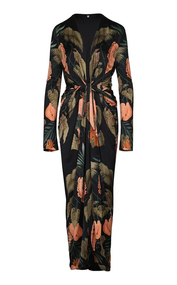 Johanna Ortiz Reinvention Oasis" Printed Midi Dress - Multi