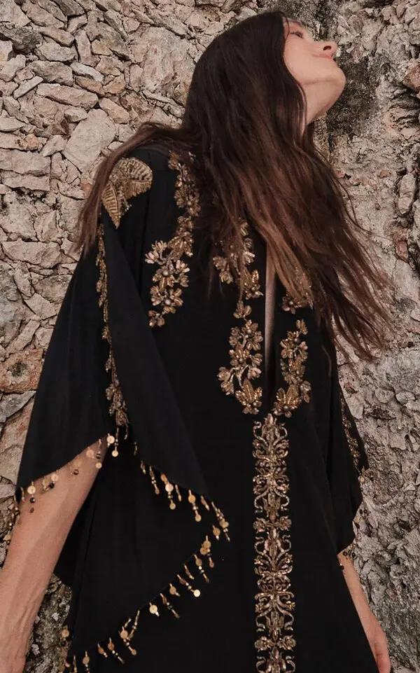 Johanna Ortiz Embellished Silk Tunic
