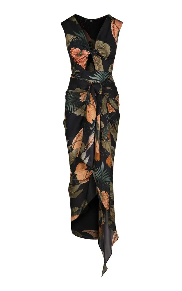 Johanna Ortiz Spirits Of The Canopy Cutout Dress - Multi