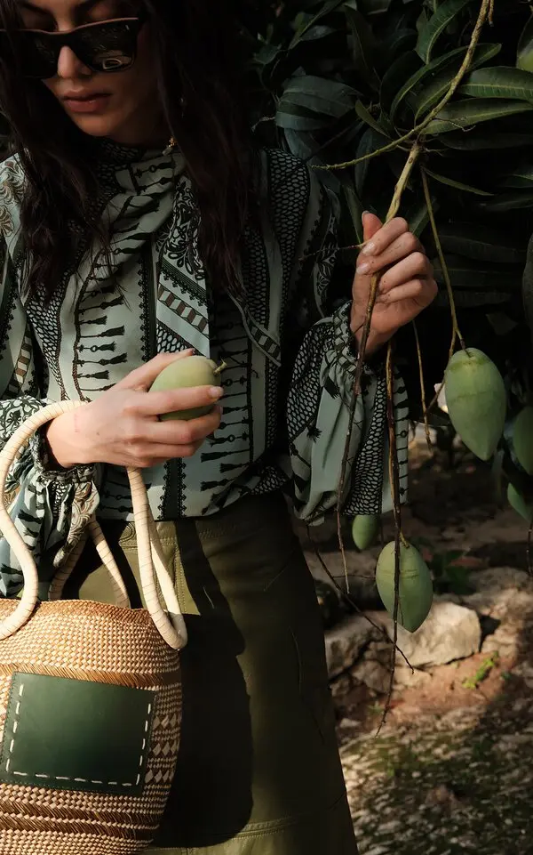 Johanna Ortiz Maps Of The South Printed Silk Blouse