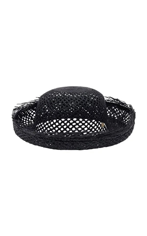 ALEMAIS Straw Sailor Hat - Navy