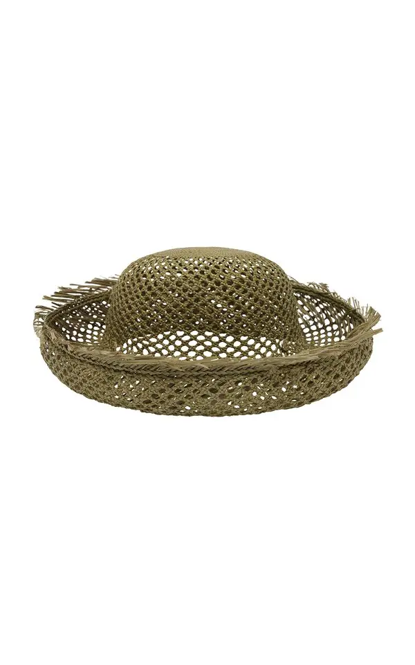 ALEMAIS Straw Sailor Hat - Olive