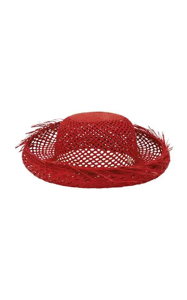 ALEMAIS Straw Sailor Hat - Red
