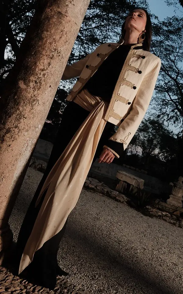Johanna Ortiz The Hidden Pavilion" Draped Maxi Skirt