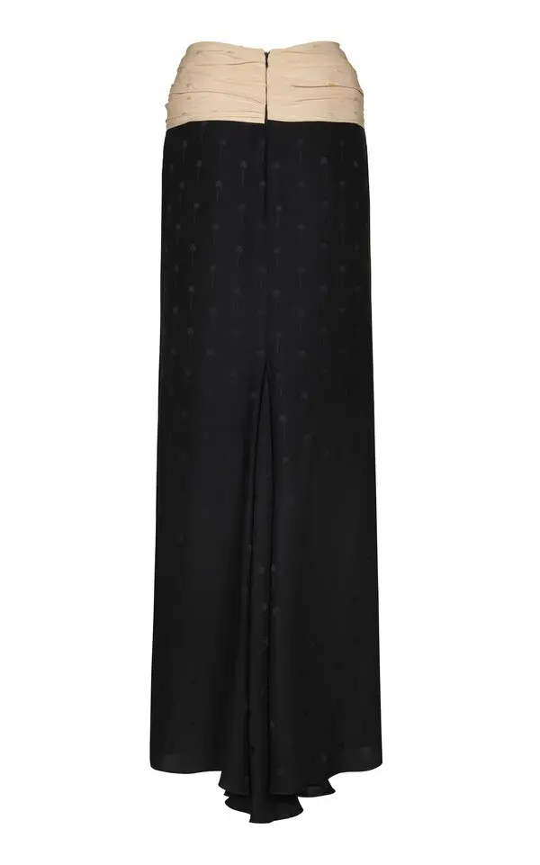 Johanna Ortiz The Hidden Pavilion" Draped Maxi Skirt