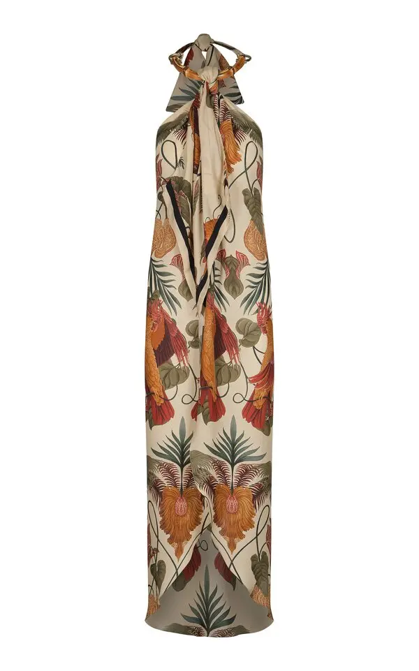 Johanna Ortiz Wild Botanica Printed Silk-blend Top