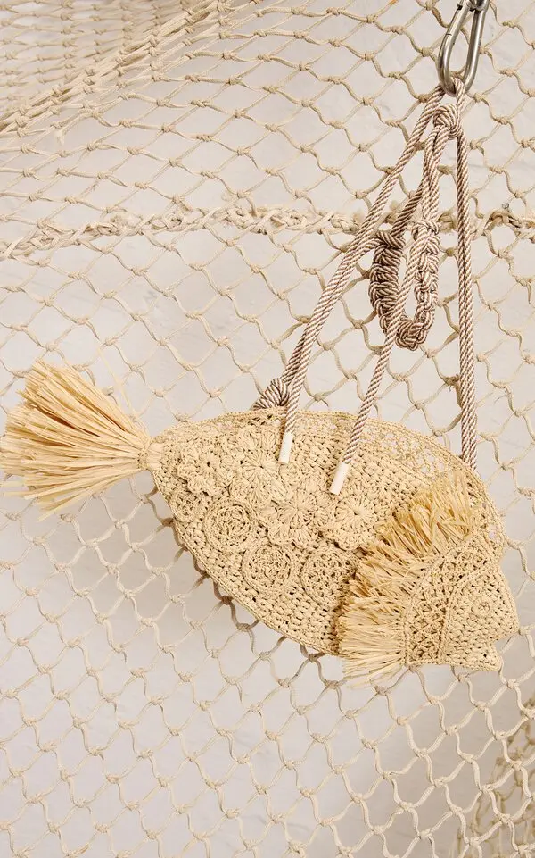 ALEMAIS Raffia Fish Bag