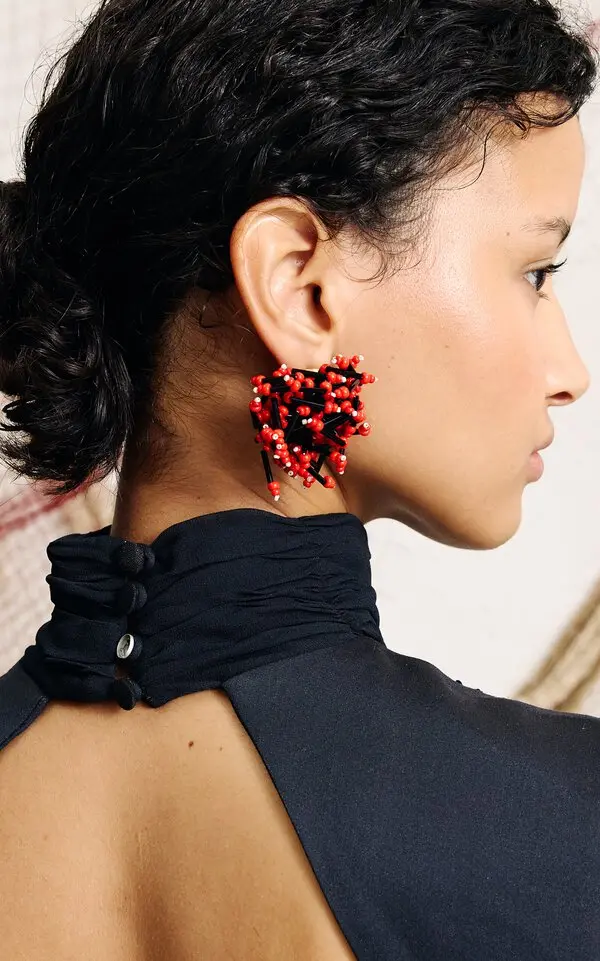 ALEMAIS Ona Tassel Statement Earrings