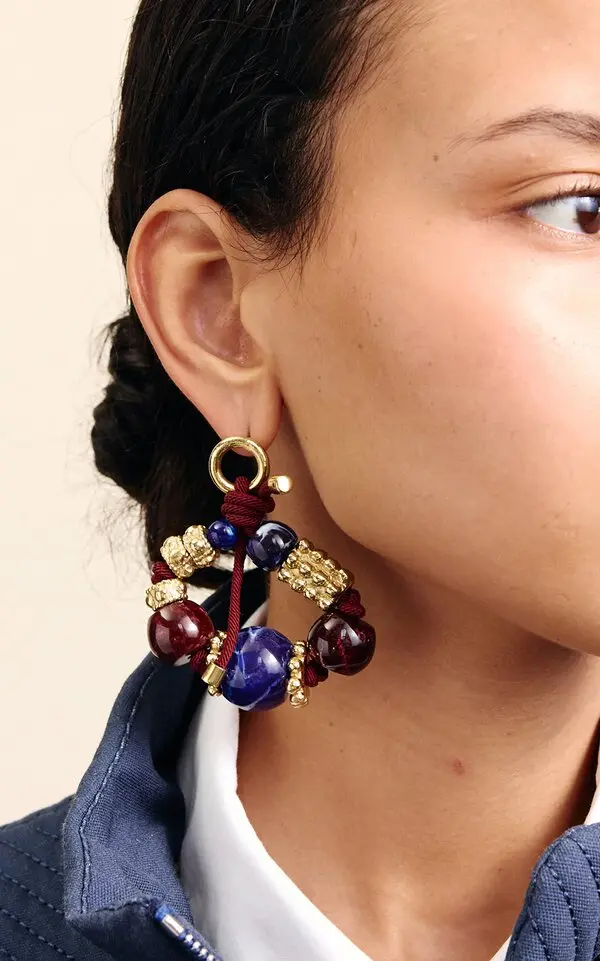 ALEMAIS Ona Beaded Cord Earrings