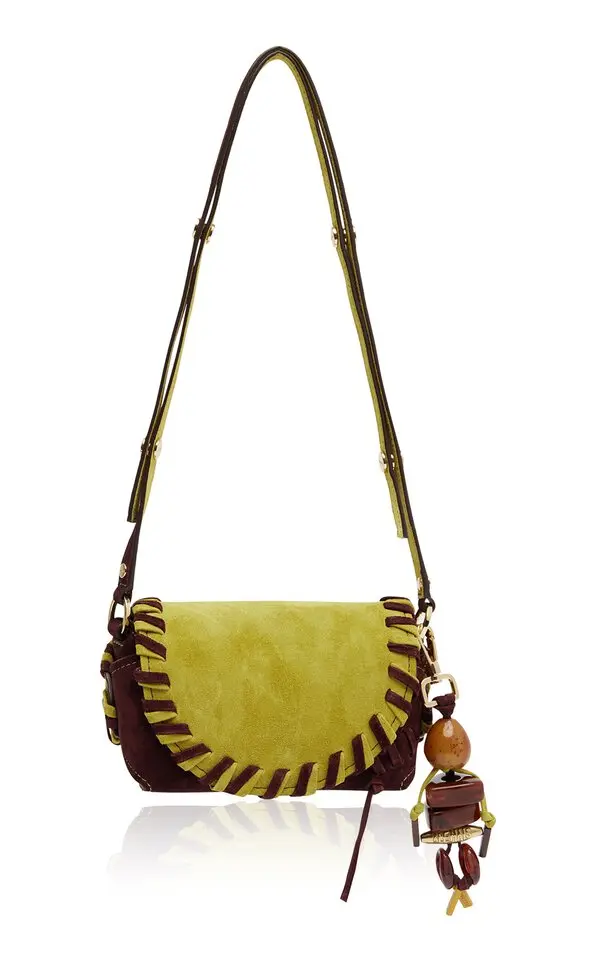 ALEMAIS Mini Suede Curve Bag