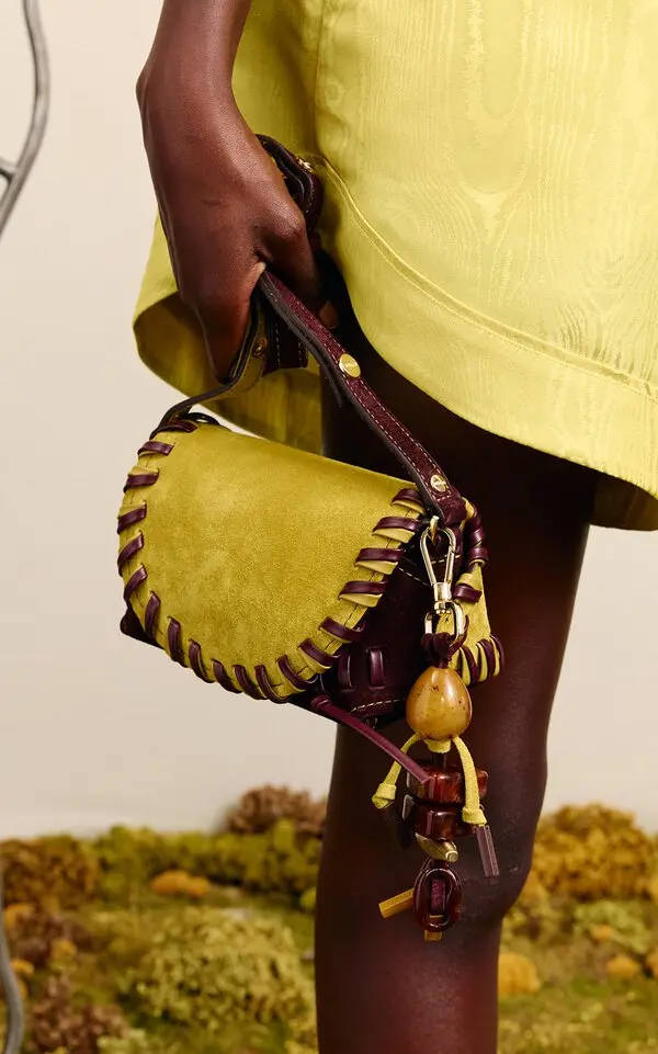 ALEMAIS Mini Suede Curve Bag