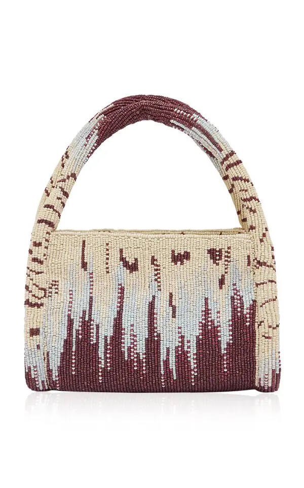 ALEMAIS Alba Beaded Barrel Bag