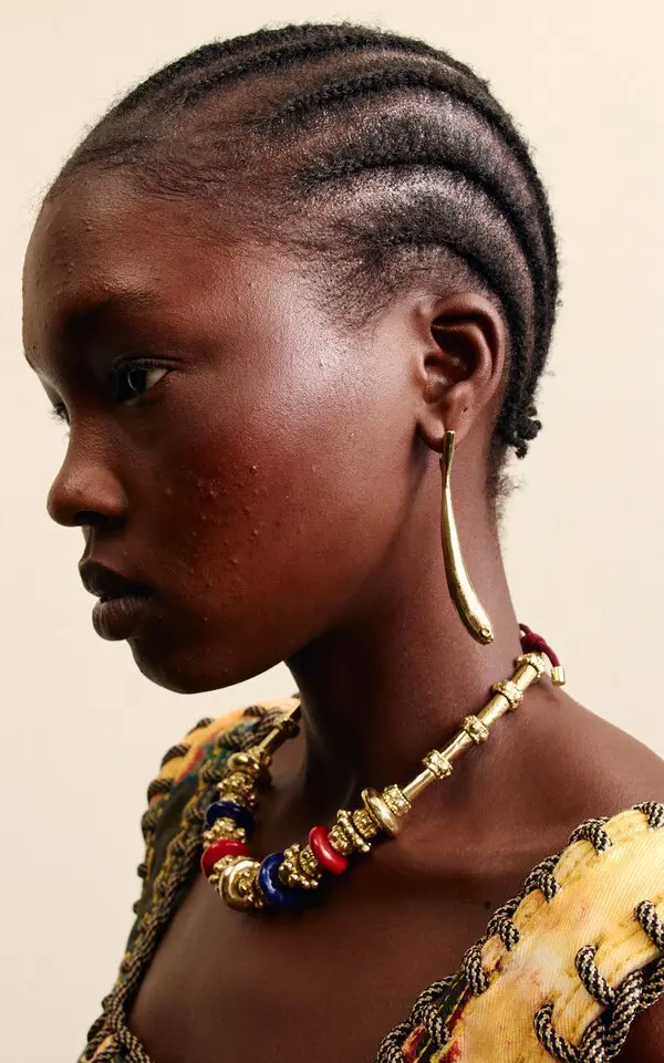 ALEMAIS Textured Bead Necklace