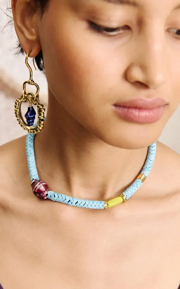 ALEMAIS Ona Snake Stone Necklace
