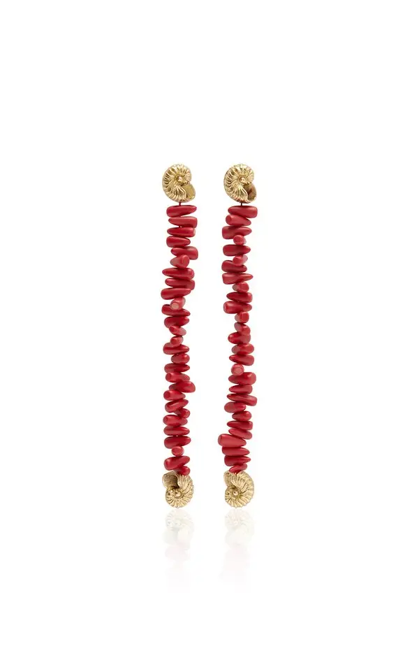 ALEMAIS Ona Shell Beaded Drop Earrings - Multi