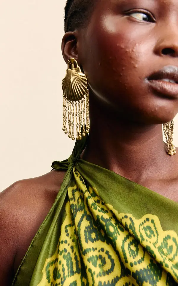 ALEMAIS Shell Chain Drop Earrings