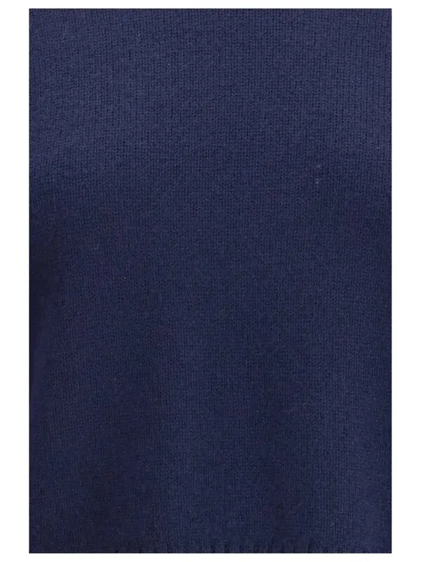 LISA YANG Mable Cashmere Crew Neck Sweater - Blue