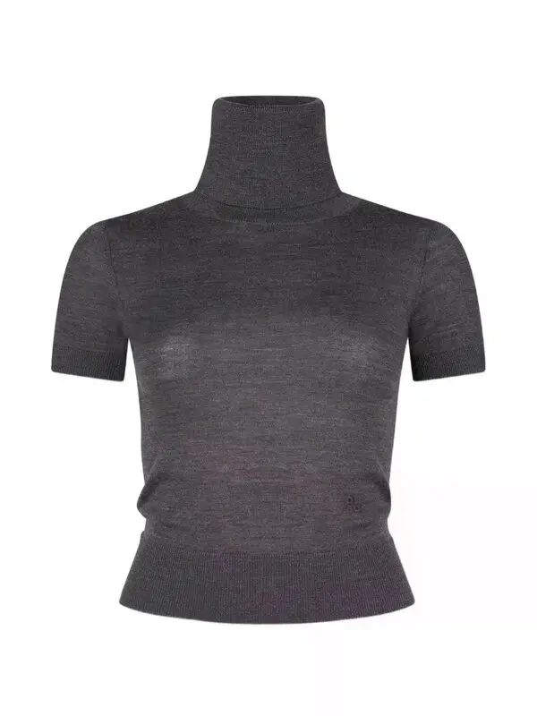 Dsquared2 Upside Down Short Sleeve Turtleneck Pullover - Grey