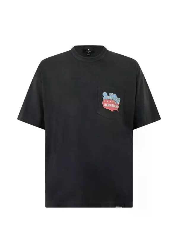 REPRESENT Graphic-print Chest-pocket T-shirt