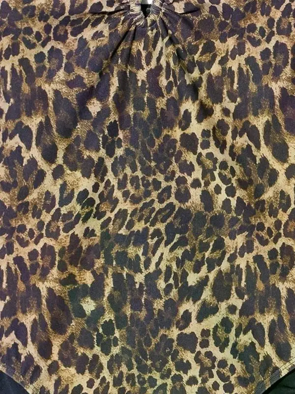 NILI LOTAN Leopard-print One-piece Swimsuit - Neutrals