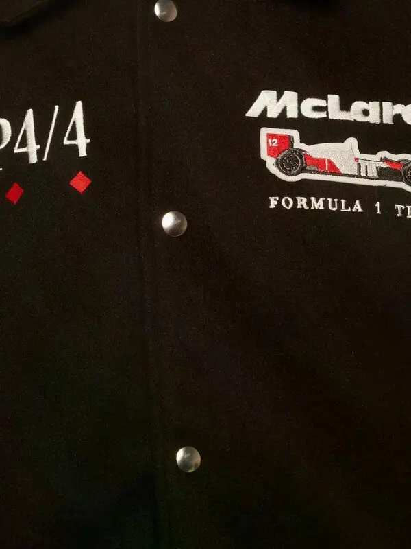 Abercrombie Mclaren Embroidered Bomber Jacket
