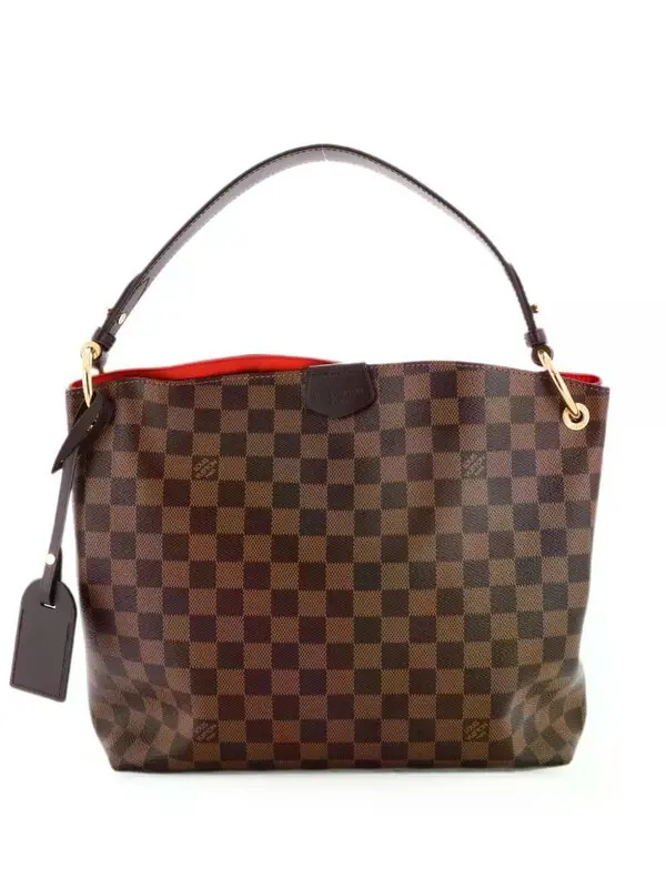LOUIS VUITTON Damier Pm Hobo Bag - Brown