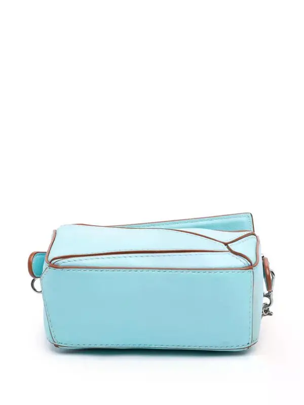 Loewe Nano Calfskin Puzzle Satchel - Blue