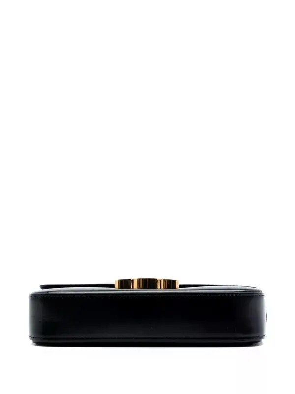 Celine Shiny Calfskin Triomphe Claude Shoulder Bag