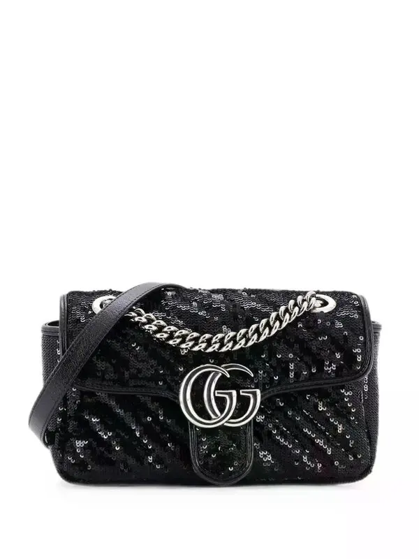 Gucci Gg Marmont Mini Shoulder Bag - Black