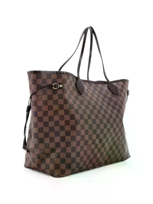 LOUIS VUITTON Damier Ebene Neverfull Gm Tote Bag - Brown