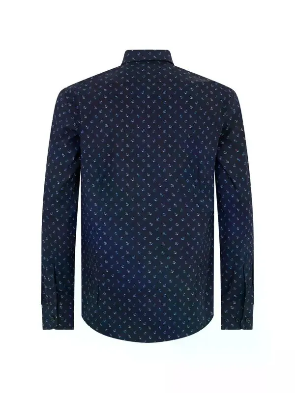 Paul & Shark Anchor-print Button-down Shirt